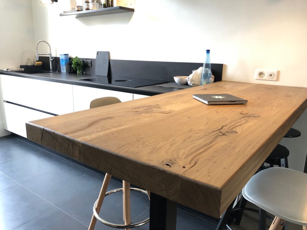 PLATEAU DE TABLE À MANGER EN CHÊNE RUSTIQUE - Delta bois : Négoce et ...