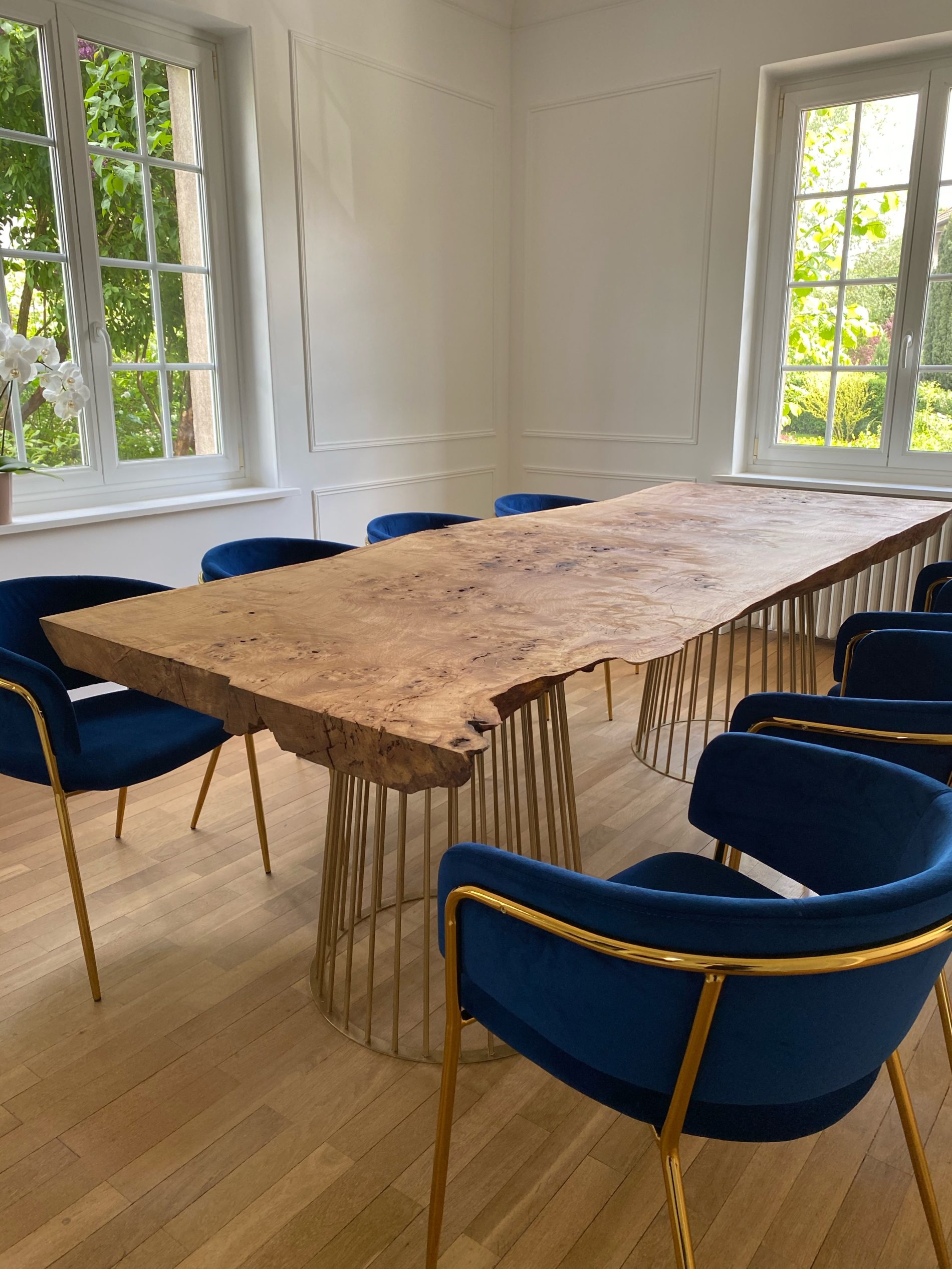 PLATEAU LIVE EDGE CHÊNE MASSIF GRANDE TAILLE - Delta bois : Négoce et Commerce de Bois