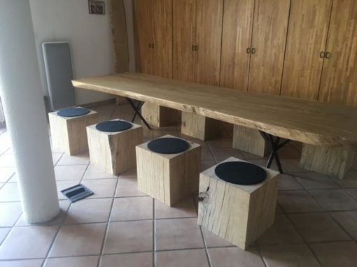 CUBE DE DECORATION EN CHENE ET ACACIA MASSIF - Delta bois : Négoce et ...