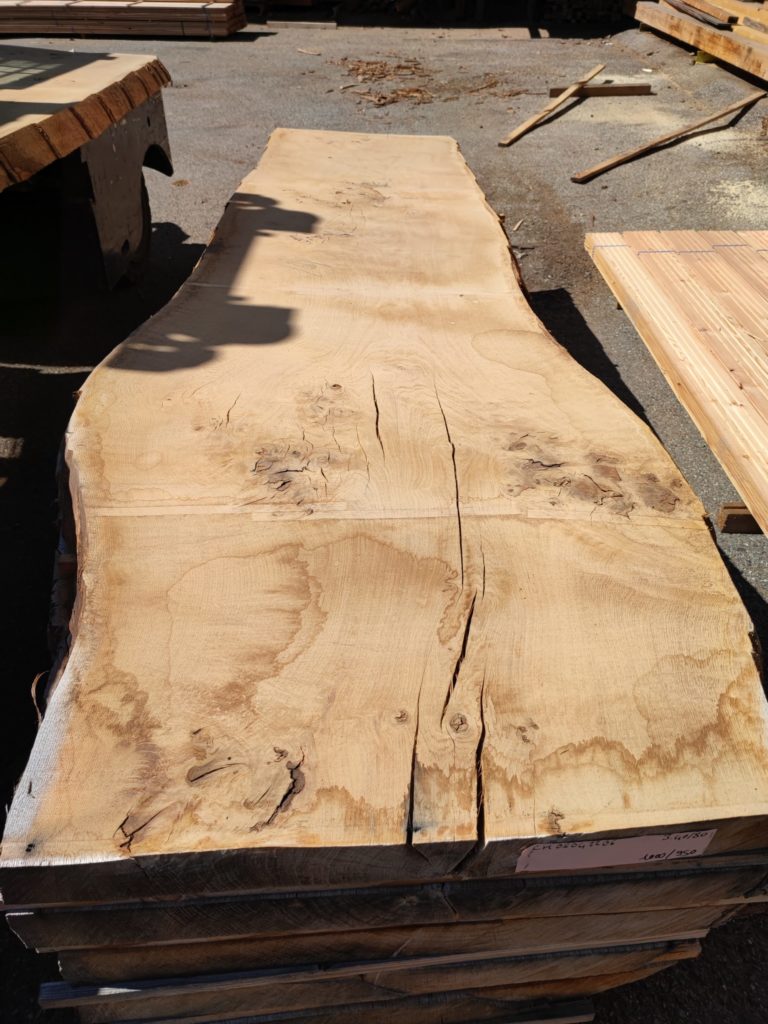 TABLE DE CUISINE LIVE EDGE EN CHENE MASSIF - Delta bois : Négoce et Commerce de Bois
